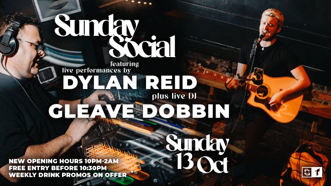 SUNDAY SOCIAL ft. GLEAVE DOBBIN + DYLAN REID (LIVE) at Thompsons Garage ...