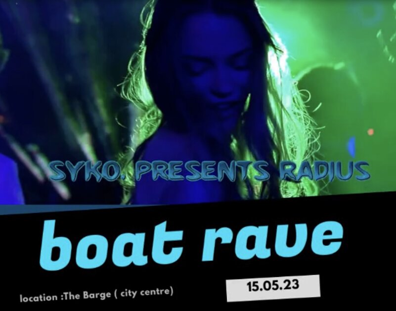 SYKO. PRESENTS RADIUS : BOAT RAVE at Belfast Barge, Belfast on Mon 15 ...