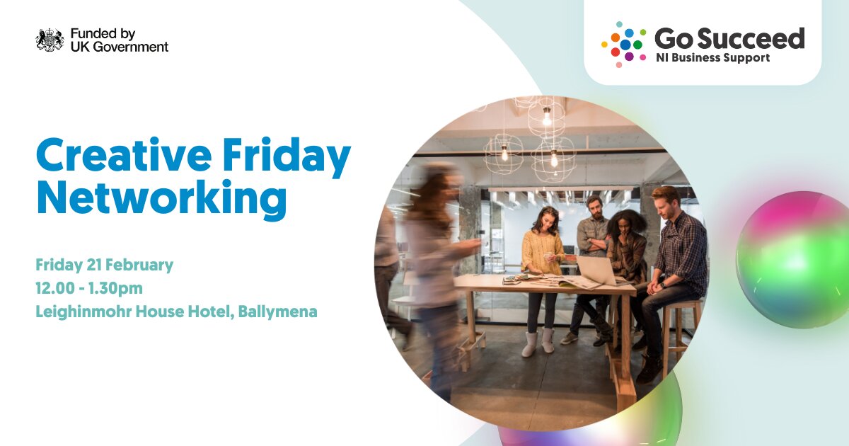 Creative Friday Networking at Leighinmohr House Hotel, Ballymena on Fri 21 Feb 2025 | glistrr